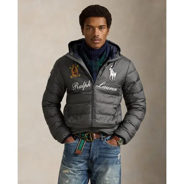 Ralph Lauren Colden Big Pony 20th Anniversary Jacket In Charcoal